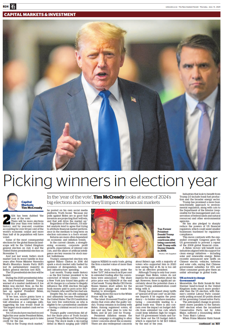 Capital Markets: How a record election year will shake up markets (NZ ...